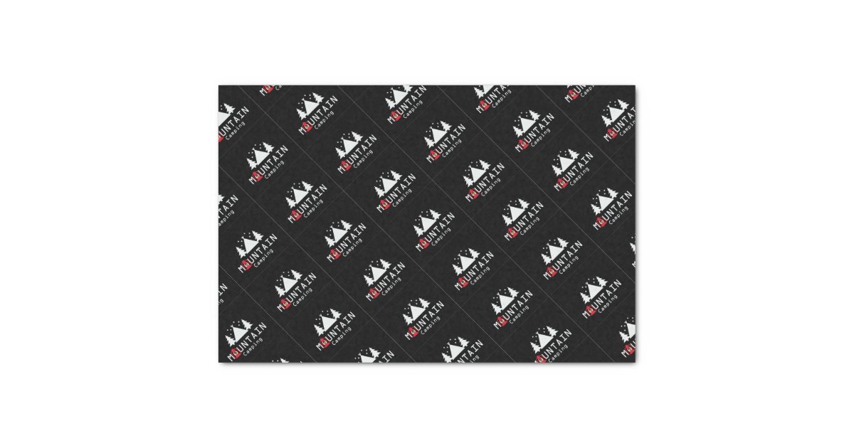 mountain camping tissue paper | Zazzle