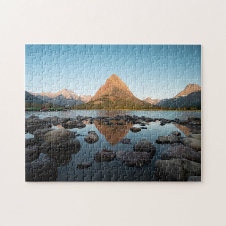 Mountain Lake | Glacier National Park Jigsaw Puzzle | Zazzle