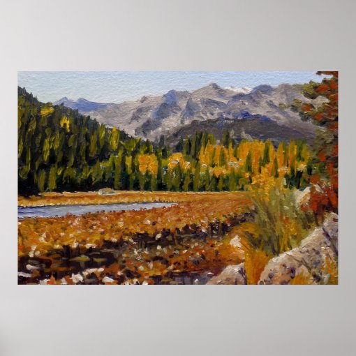 Mountain Lake in Scenic Estes Park Poster | Zazzle