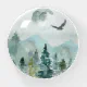 Mountain Mist Evergreen Hawk Paperweight | Zazzle
