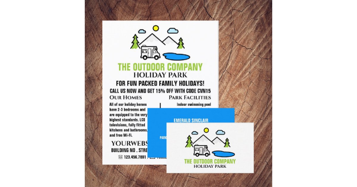 Mountain Park, Holiday Park Advertising Flyer | Zazzle