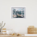 Mountain Peaks View Fake Window Poster | Zazzle