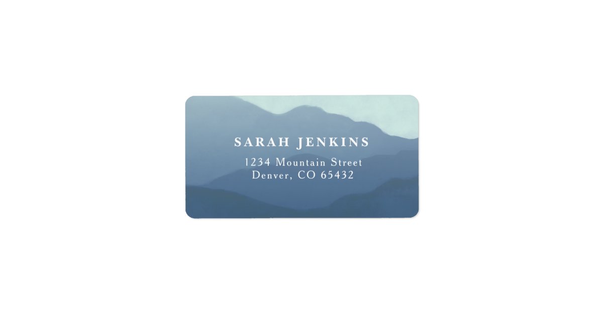 Mountain Range Address Labels | Zazzle