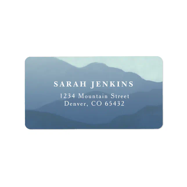 Mountain Range Address Labels | Zazzle