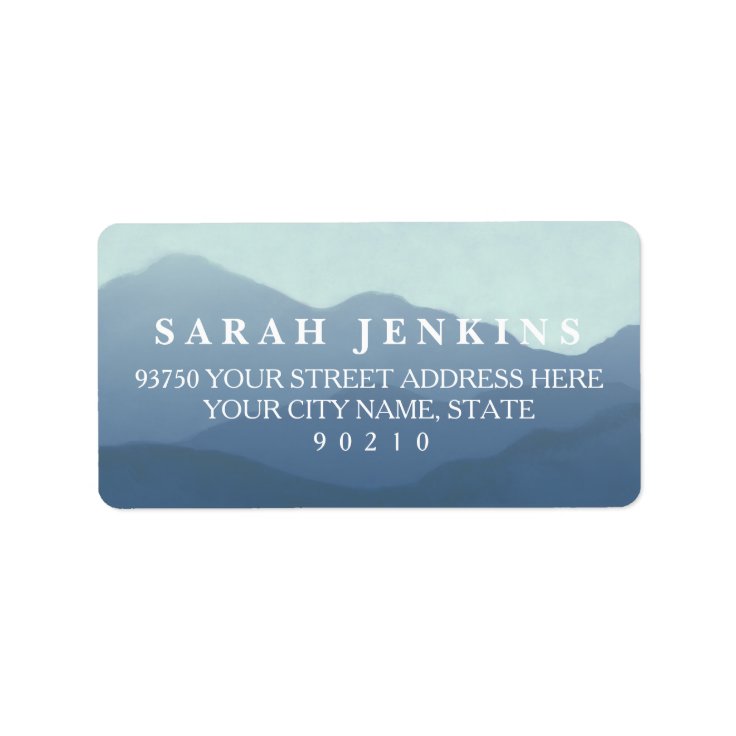 Mountain Range Address Labels | Zazzle