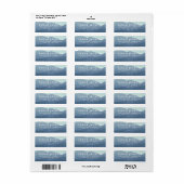 Mountain Range Return Address Labels | Zazzle