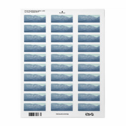 Mountain Range Return Address Labels | Zazzle