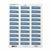 Mountain Range Return Address Labels | Zazzle