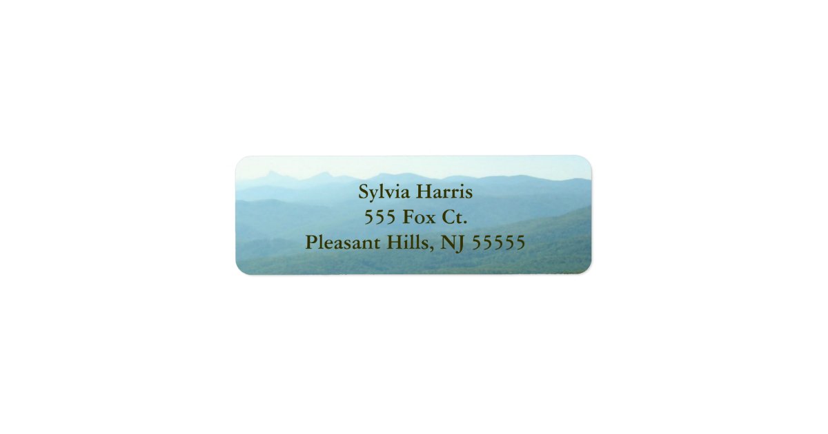 Mountain Ridge Address Labels | Zazzle