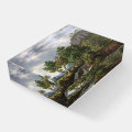 Mountain River Landscape Nature Vintage Art Office Paperweight | Zazzle