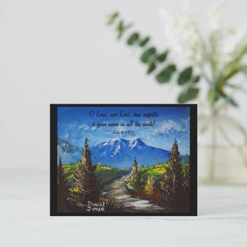 Mountain Road Scripture Postcard | Zazzle