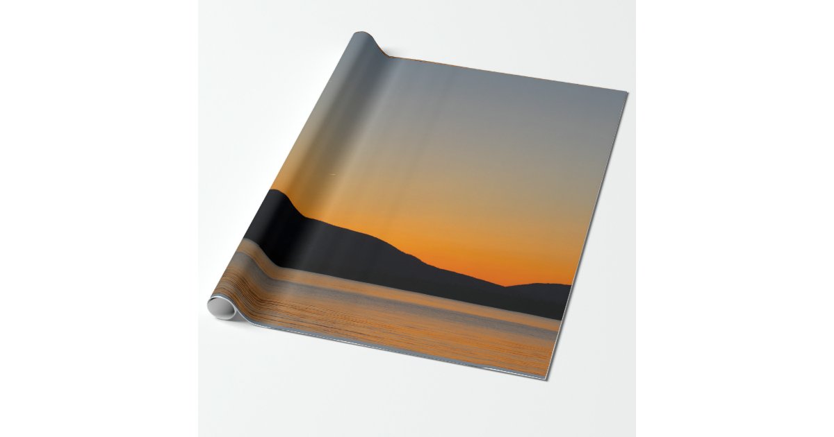 Mountain Silhouette Wrapping Paper | Zazzle