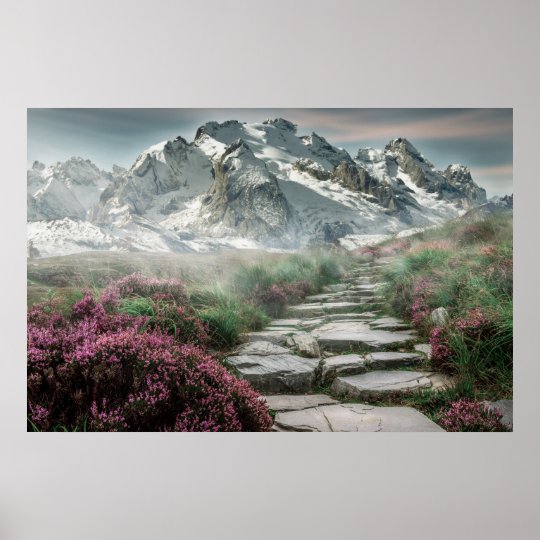 mountain trail poster | Zazzle.com