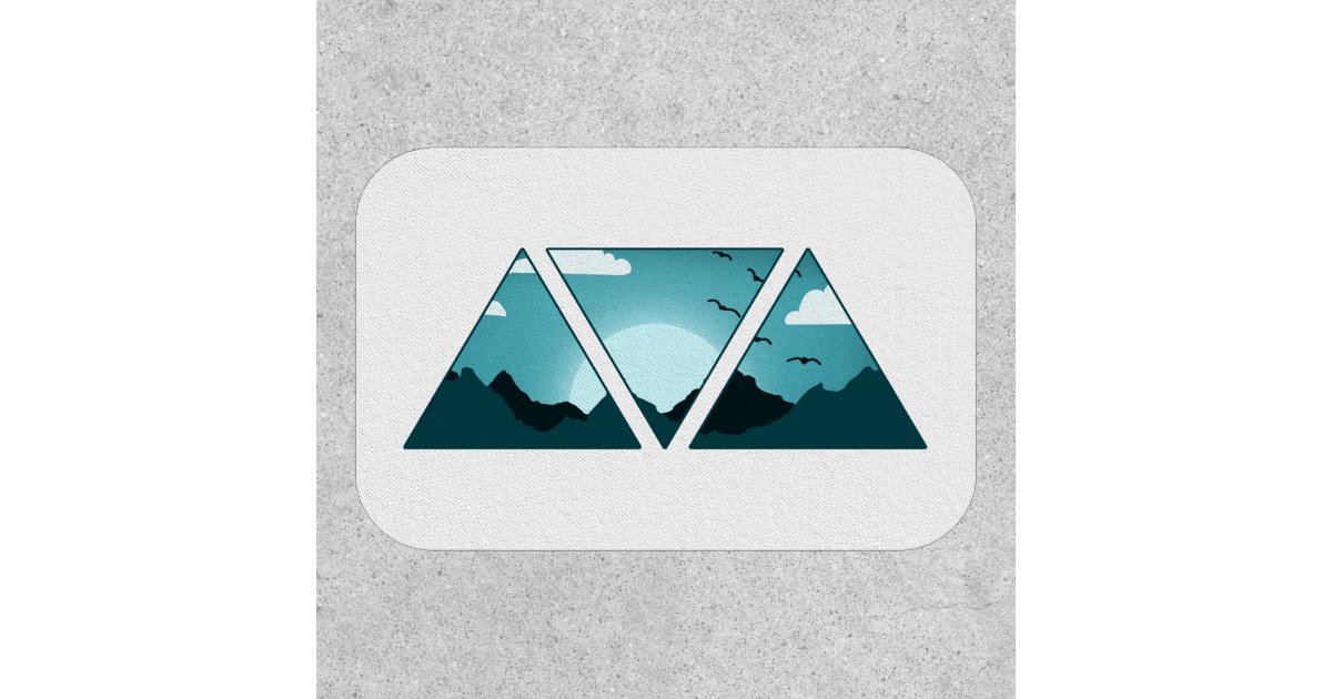 Mountain Triangles Patch | Zazzle