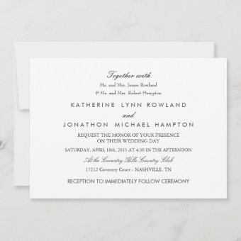 Mountain View Meadow Wedding Invitation | Zazzle