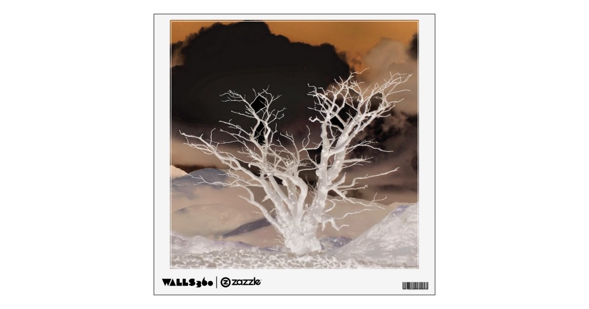 MOUNTAIN WINTER WALL STICKER | Zazzle