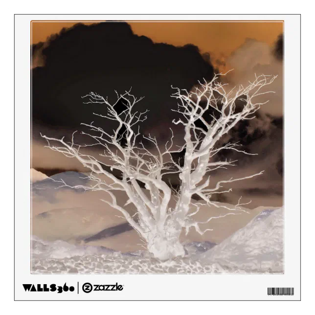MOUNTAIN WINTER WALL STICKER | Zazzle