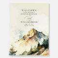 Mountains Fall Wedding Welcome Sign | Zazzle