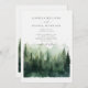 Mountains Forest Scene Rustic Outdoor Wedding Invitation | Zazzle