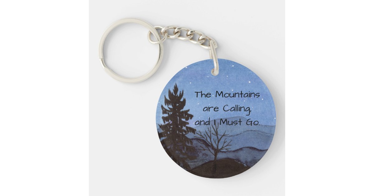 Mountains Keychain | Zazzle