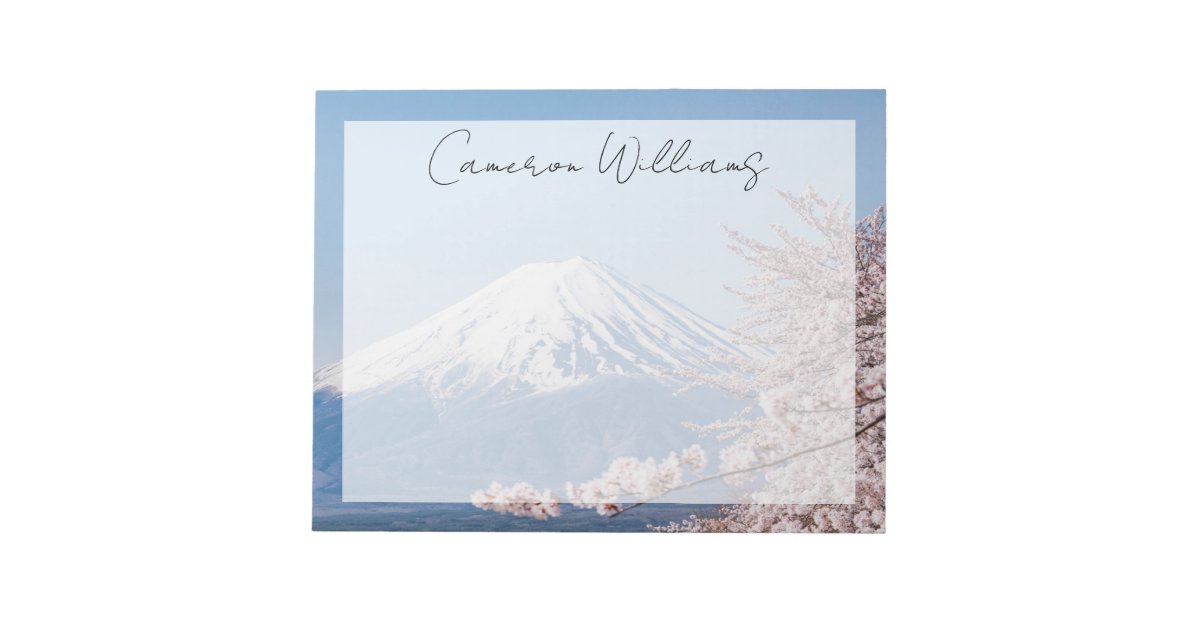 Mountains | Mt. Fuji Tokyo, Japan Notepad | Zazzle