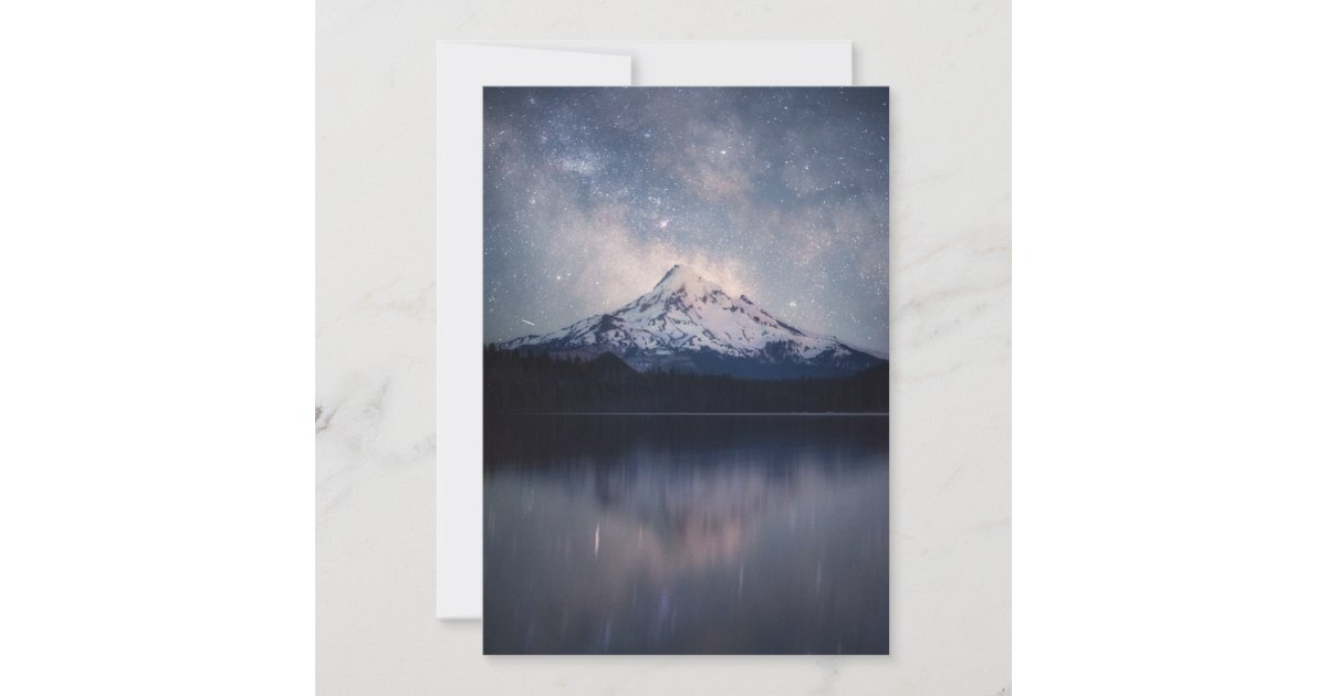 Mountains | Mt. Hood Portland, Oregon Thank You Card | Zazzle