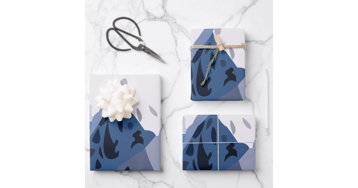 Mountains Peaks Nature Landscape Wrapping Paper Sheets | Zazzle