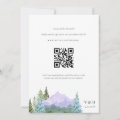 Mountains Rustic Forest QR Code All in One Wedding Invitation | Zazzle