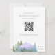 Mountains Rustic Forest QR Code All in One Wedding Invitation | Zazzle