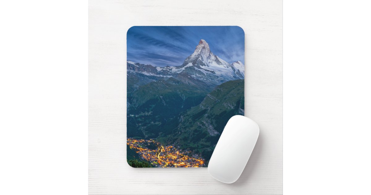 Mountains | The Matterhorn, Zermatt, Swiss Alps Mouse Pad | Zazzle
