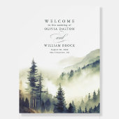 Mountains Wedding Welcome Sign | Zazzle