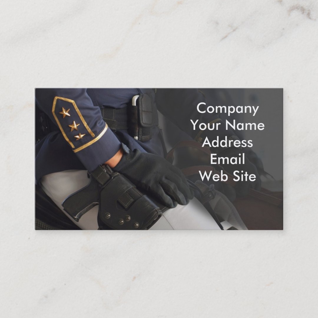 Mounted Police Business Card | Zazzle