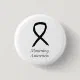Mourning Awareness Black Ribbon Custom Button Pin | Zazzle