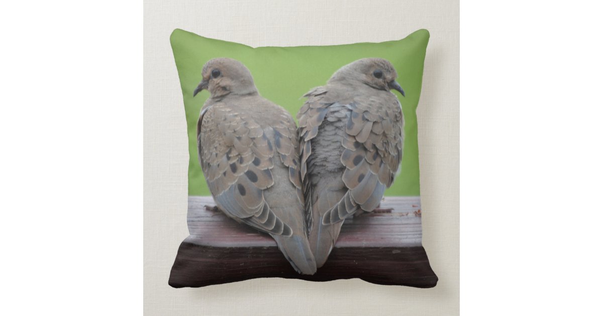 Mourning Doves Throw Pillow | Zazzle.com