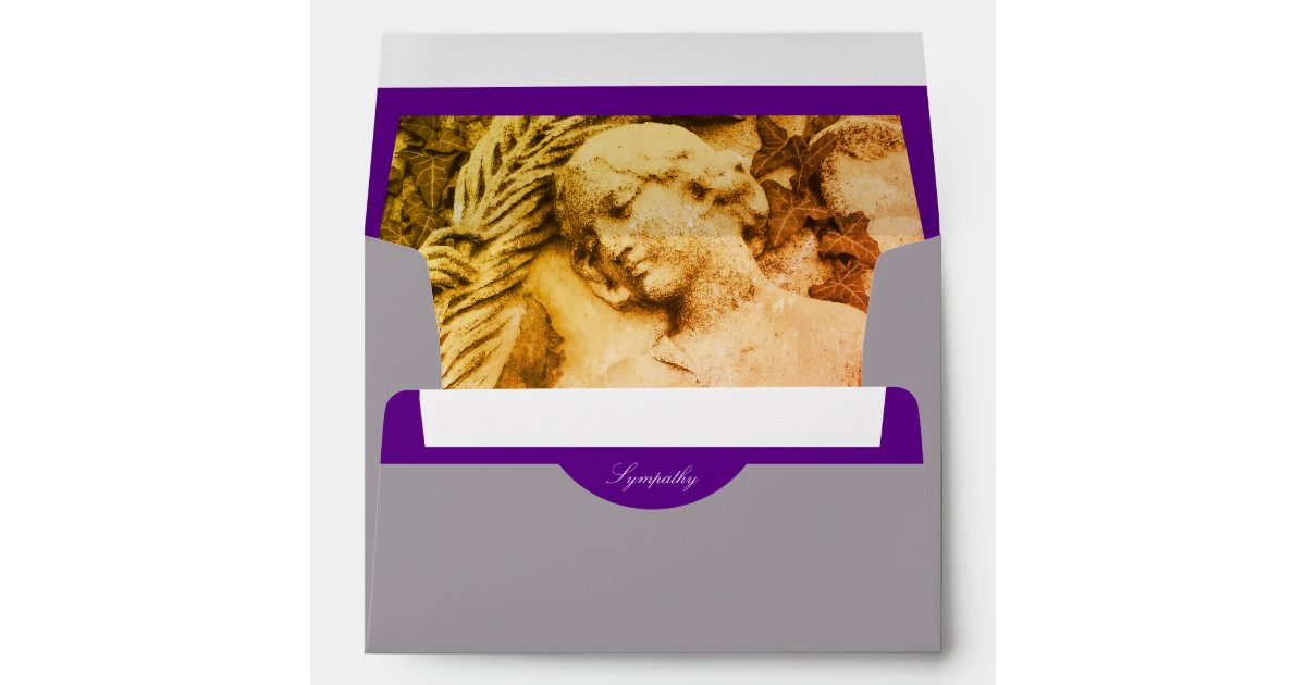 Mourning with Angel - Memorial or Funeral Envelope | Zazzle