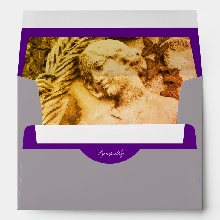 Mourning with Angel - Memorial or Funeral Envelope | Zazzle
