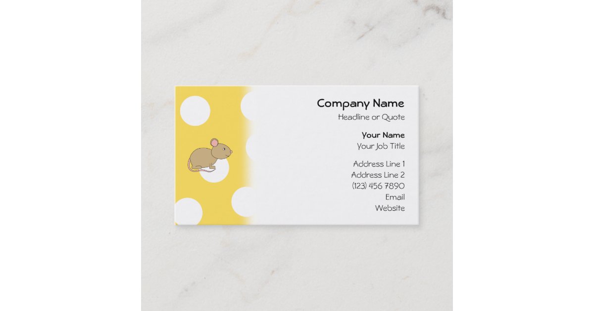 Mouse. Business Card | Zazzle