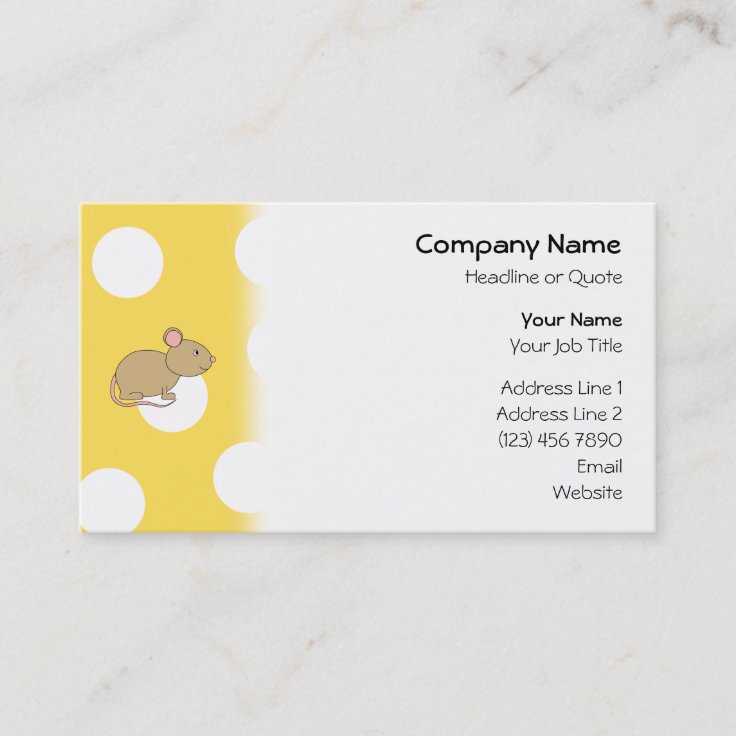 Mouse. Business Card | Zazzle