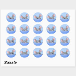 Mouse In Pocket Classic Round Sticker | Zazzle