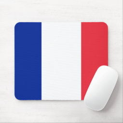 Mouse pad with Flag of France | Zazzle