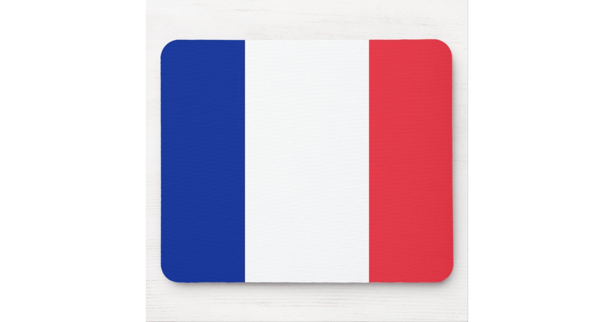 Mouse pad with Flag of France | Zazzle