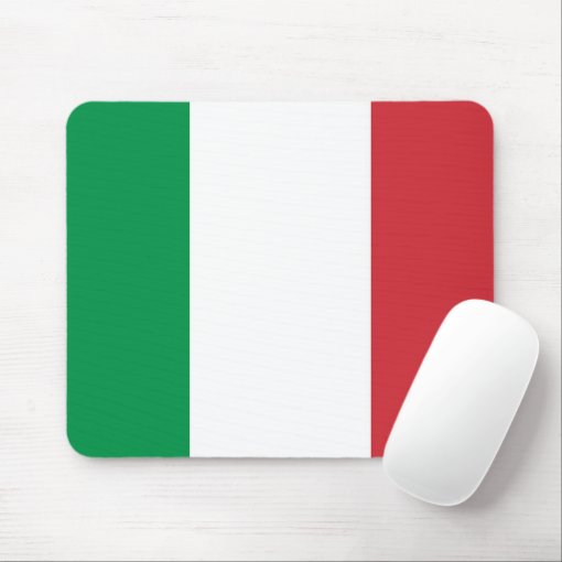Mouse pad with Flag of Italy | Zazzle