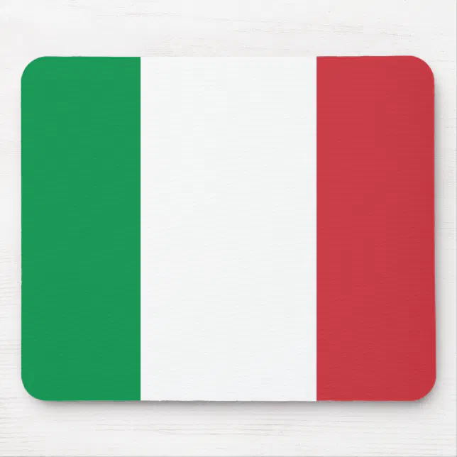 Mouse pad with Flag of Italy | Zazzle