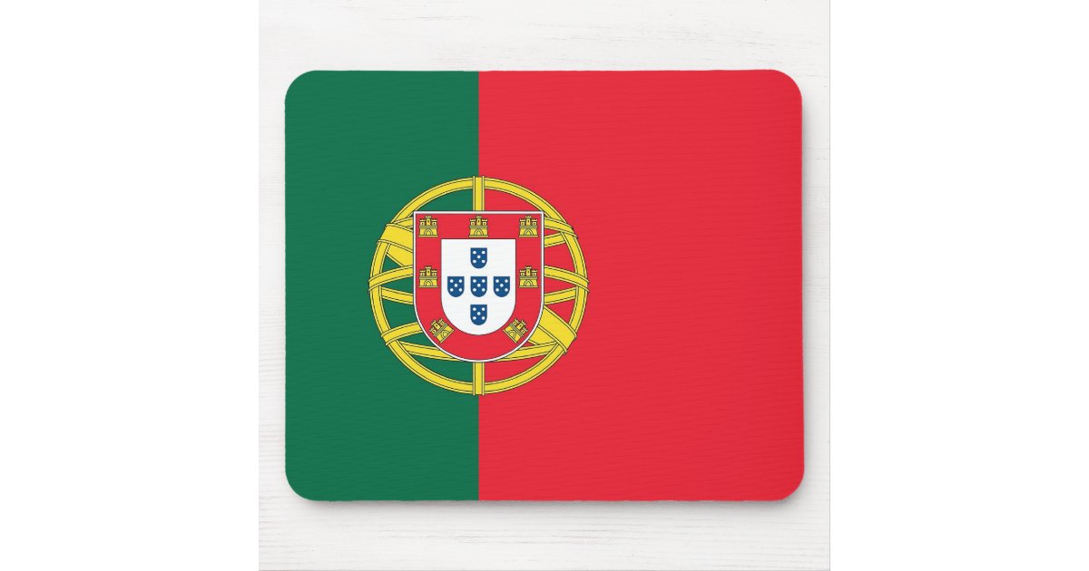 Mouse pad with Flag of Portugal | Zazzle