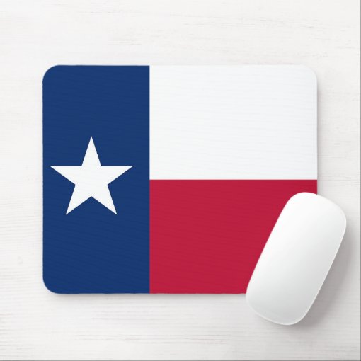 Mouse pad with Flag of Texas State - USA | Zazzle