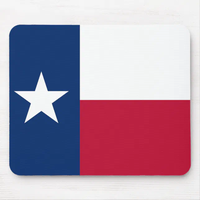 Mouse pad with Flag of Texas State - USA | Zazzle