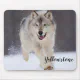 Mouse Pad-Yellowstone Wolf Mouse Pad | Zazzle