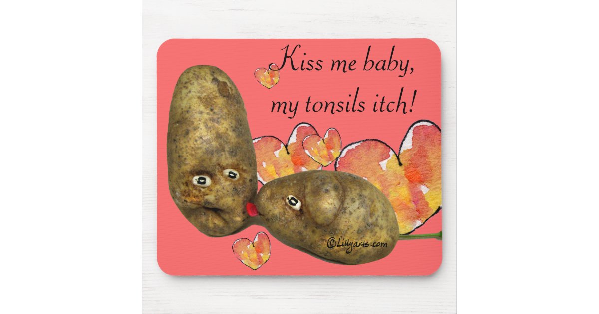 Mouse Potato Mousepad Valentine | Zazzle