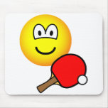 Table tennis playing emoticon ping pong : Emoticons @ emofaces.com