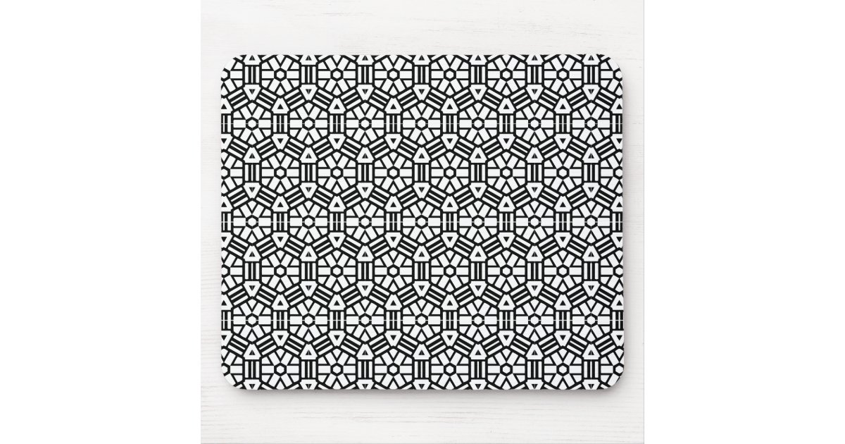 Mousepad - Geometric shapes in Hexagon | Zazzle